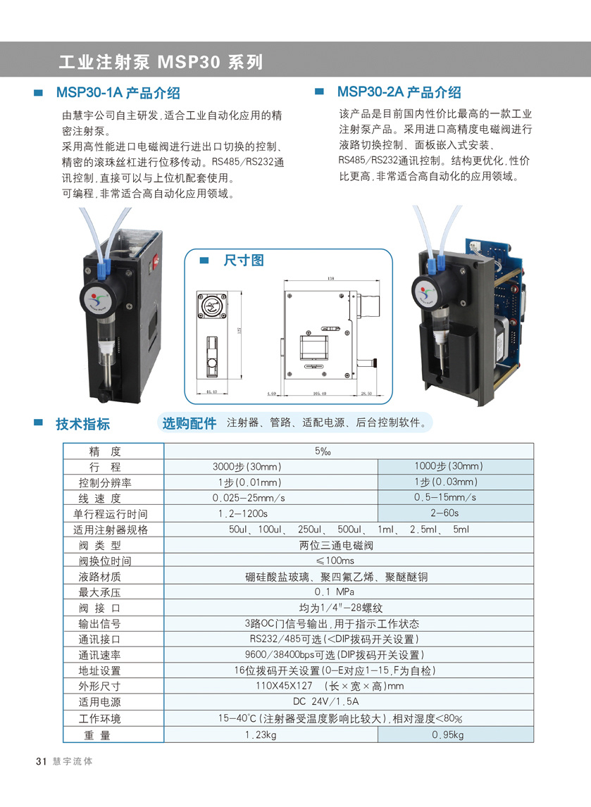 高精度微量传输工业注射泵 MSP30-2A_参数_价格-仪器信息网