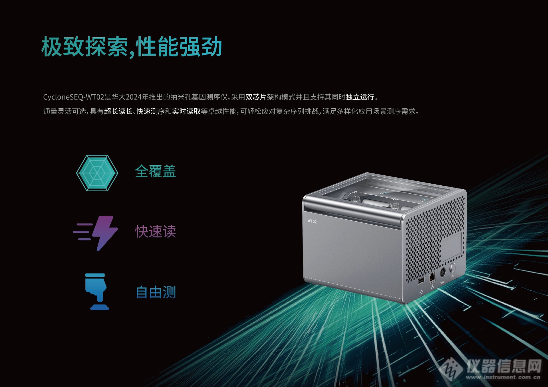 纳米孔基因测序仪CycloneSEQ-WT02_参数_价格-仪器信息网