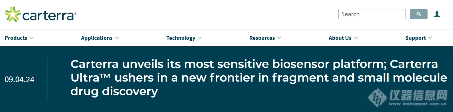 新品发布|Carterra推出新一代高通量SPR平台Ultra，检测分子量低至100Da_资讯中心_仪器信息网