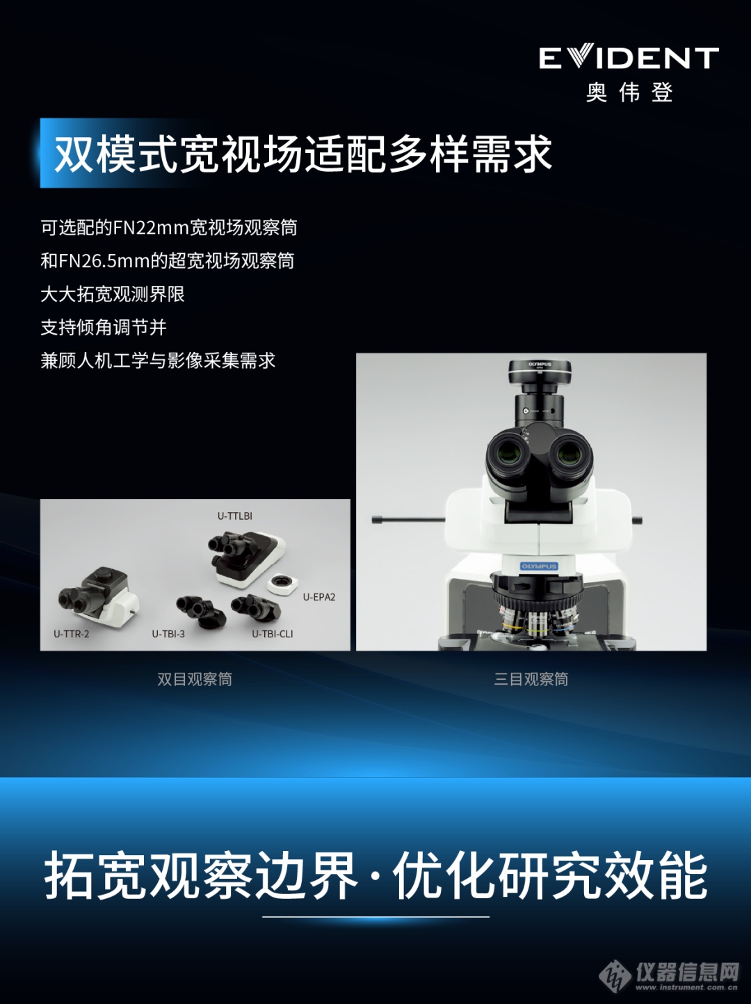 奥伟登BX53F2C超宽视界启航，智启显微观察新篇_仪景通光学科技（上海）有限公司