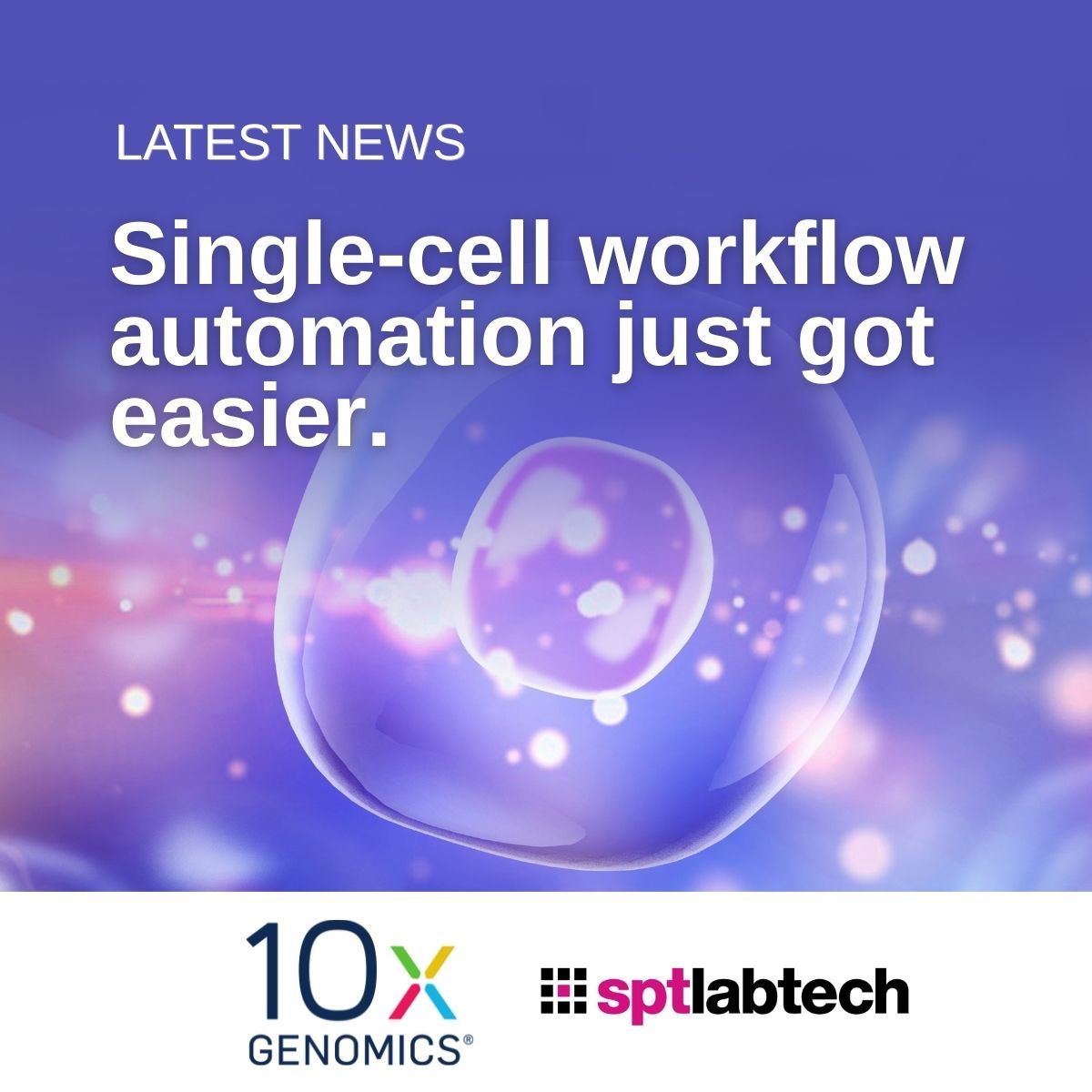 聚焦科研效率：SPT Labtech 与 10x Genomics 共推单细胞研究自动化方案_SPT Labtech-上海腾泉生物科技有限公司