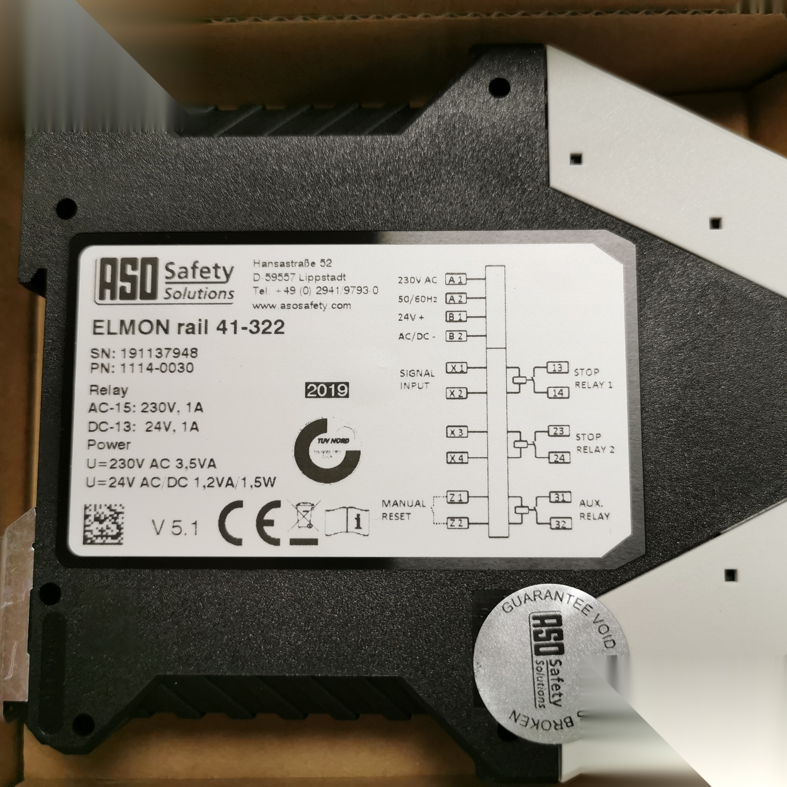 ELMON RAIL 41-322 德国ASO SAFETY安全继电器_参数_价格-仪器信息网