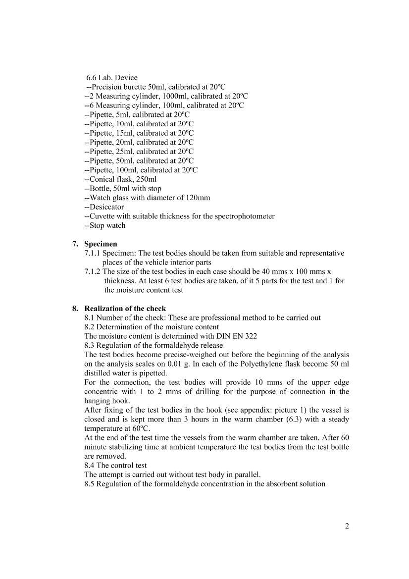VDA 275-1994 汽车内饰材料中甲醛释放量的测定.pdf_免费下载_用户标准_资料中心_仪器信息网