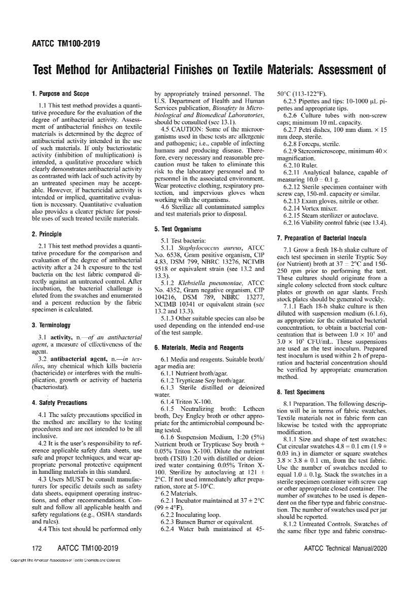 AATCC TM100-2019.pdf_免费下载_其他资料_资料中心_仪器信息网