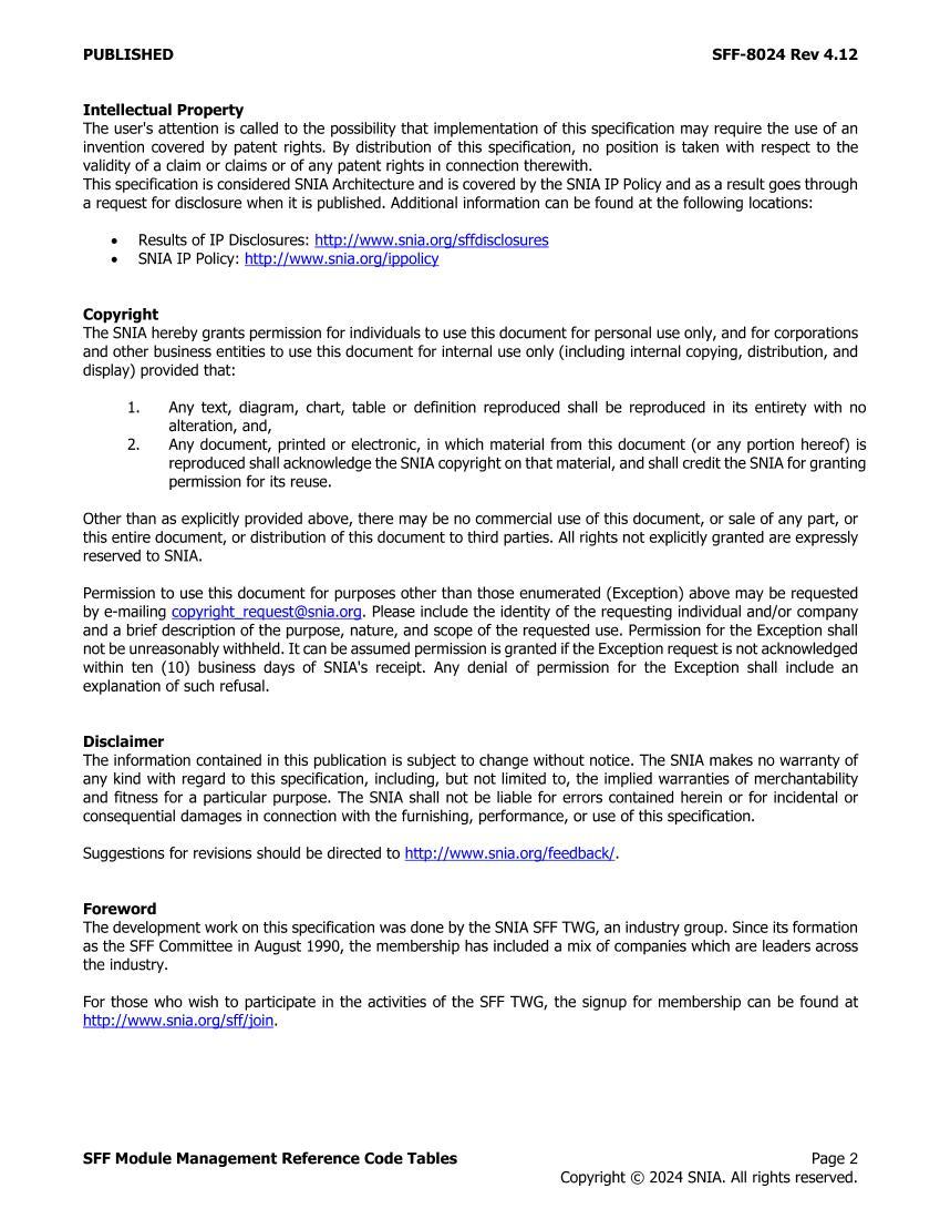 SFF-8024 SFF Module Management Reference Code Tables.pdf_免费下载_其他资料_资料中心_仪器信息网