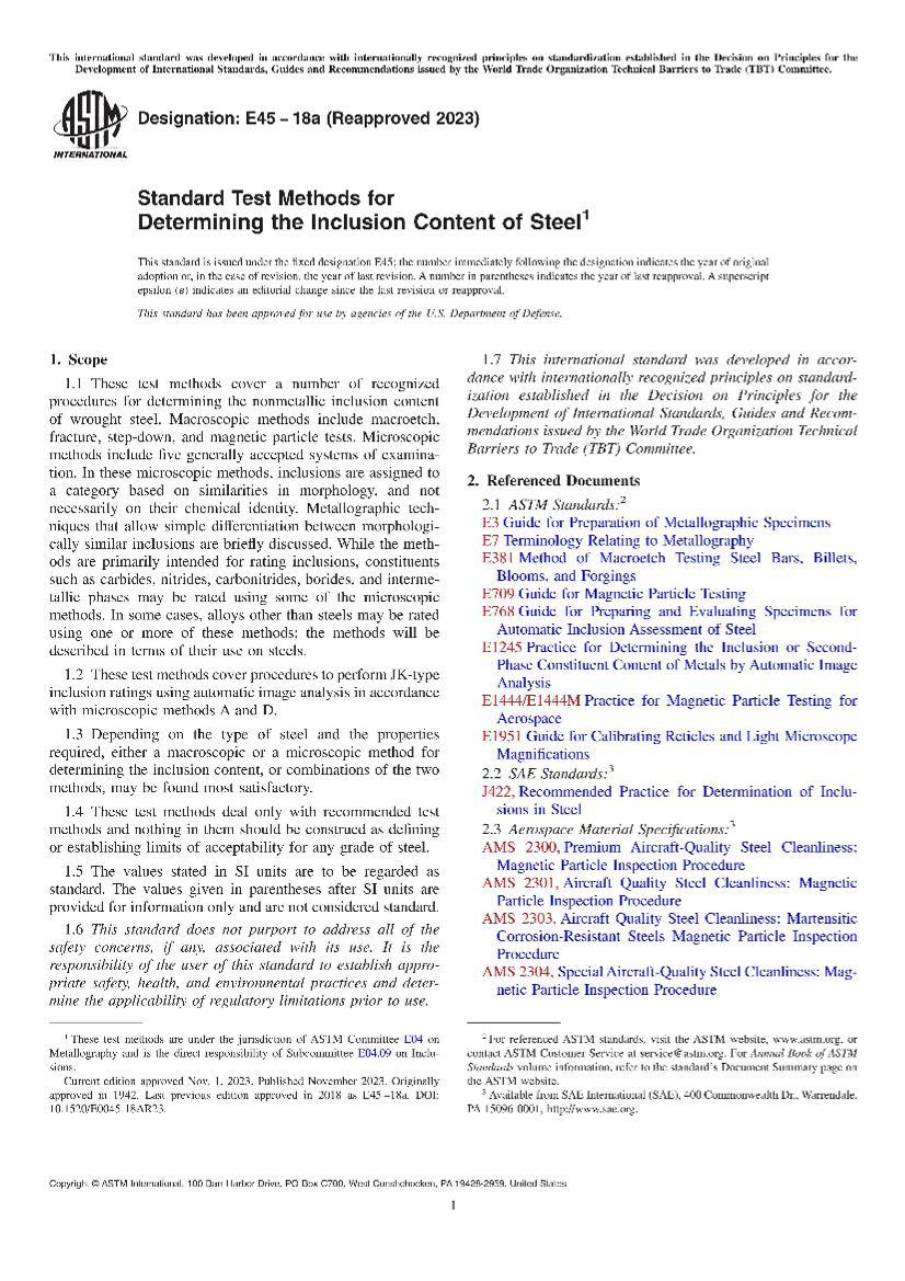 最新英文版-ASTM E45-18a(2023).pdf_免费下载_用户标准_资料中心_仪器信息网