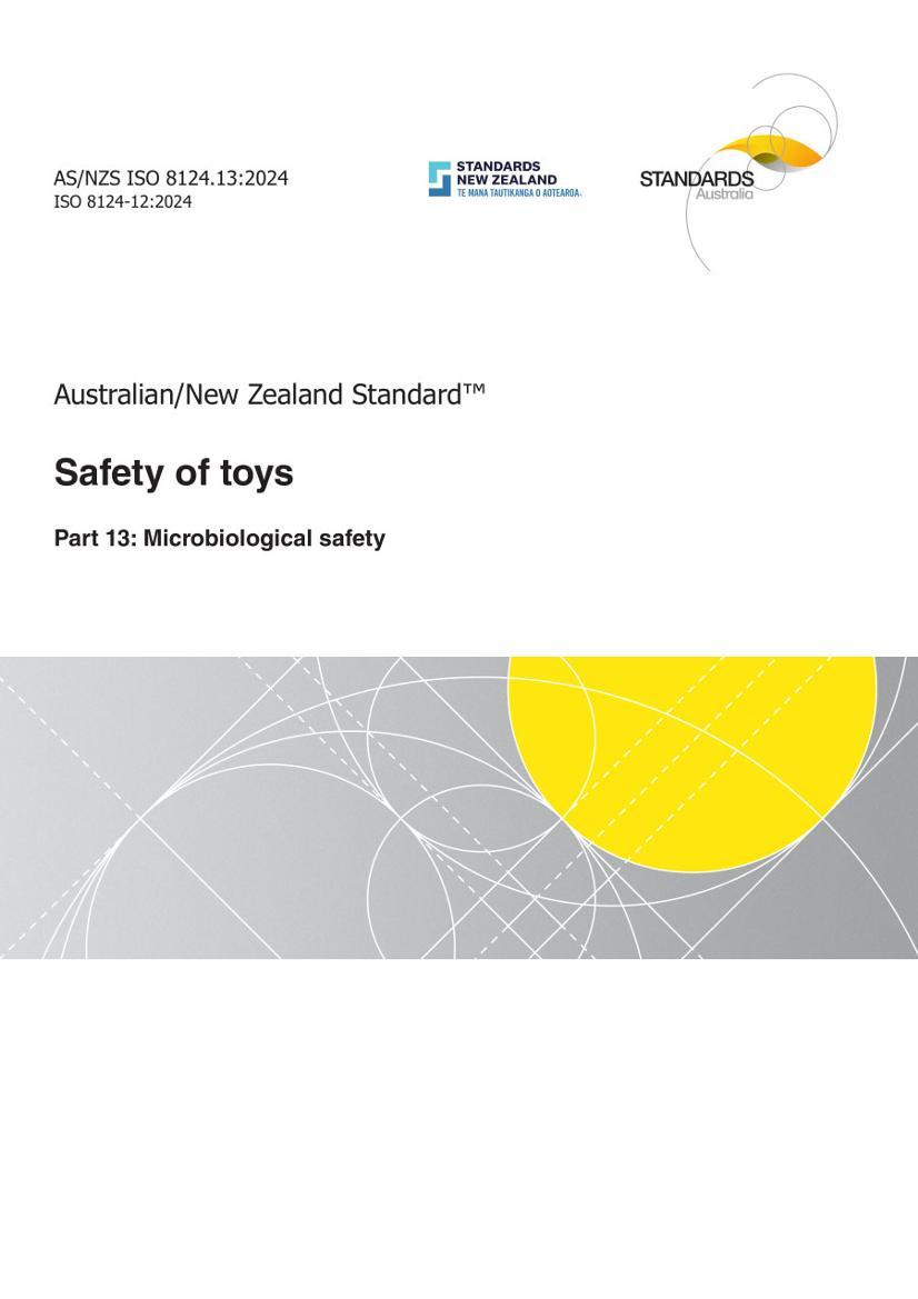 AS∕NZS ISO 8124.13：2024 玩具安全 第13部分 微生物安全(ISO 8124.12-2024).pdf_免费下载_用户 ...